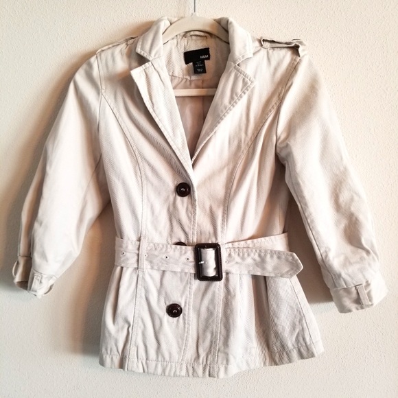 H&M | Jackets & Coats | Hm Beige Utility Jacket | Poshmark